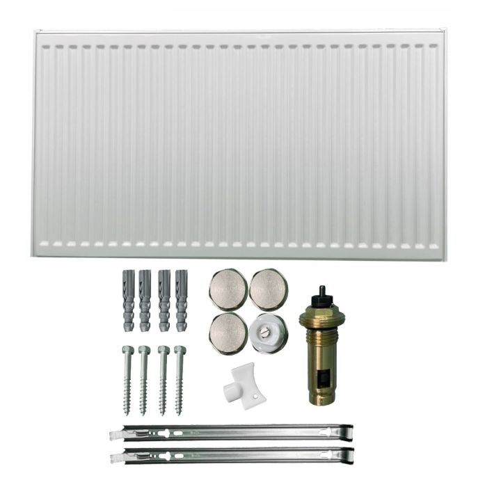 JECO Universalheizkörper COMPACT Typ 22 HxL 900x1500 mm, 6-Muffen Anschluss unten - online ...